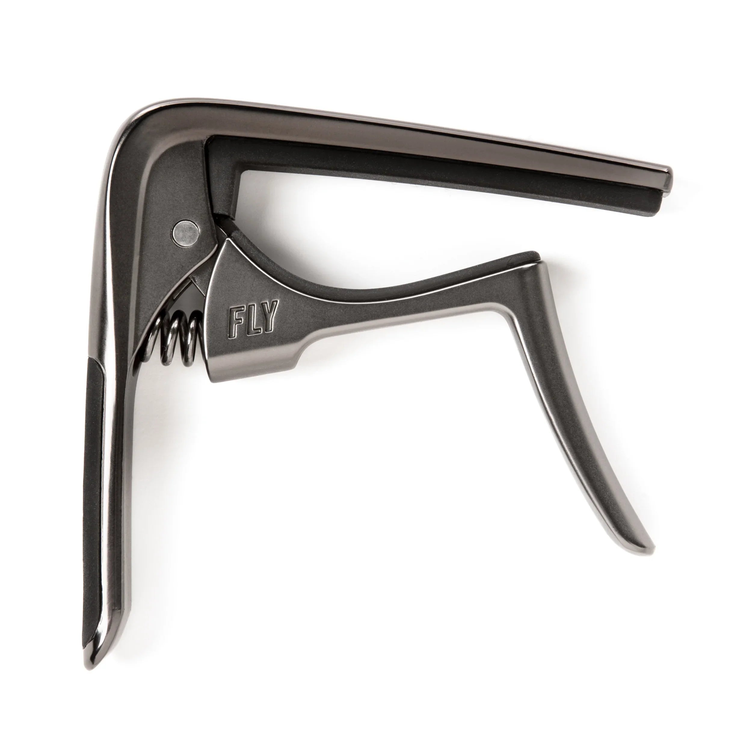 TRIGGER® FLY™ CAPO CURVED - GUN METAL – High Voltage Guitars